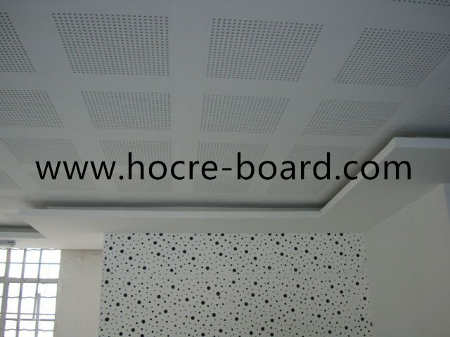 High quality perforated gypsum plaster board – Fiber Cement | Fiber ...